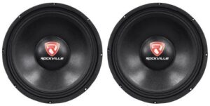 rockville rvp12w8 1200w 12″ pro subwoofers 8 ohm raw sub woofers 40 oz magnets