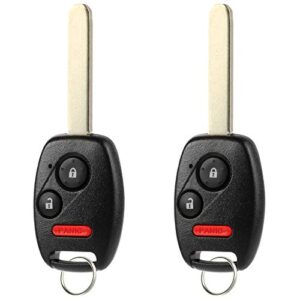 2 key fits honda accord/cr-v/cr-z/fit/insight keyless entry remote (mlbhlik-1t)