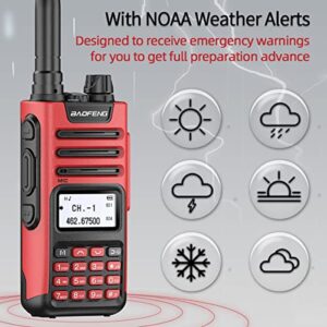 BAOFENG GM-15 Pro GMRS Radio Long Range Walkie Talkies Rechargeable NOAA Weather Alerts & Scan Two Way Radio,GMRS Repeater Capable with Extra Battery Programming Cable Speaker Mic etc Full Kits