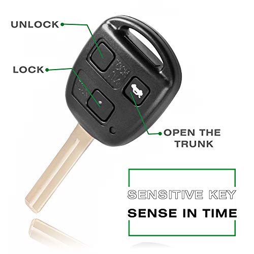 Keyless Entry Remote Key Fob Fits for Lexus ES300 2002-2003/GS300 1997-2005/ GS400 1998-2000/GS430 2001-2005/ IS300 2001-2005/ LS400 1998-2000 P/N: HYQ1512V, 89785-50031