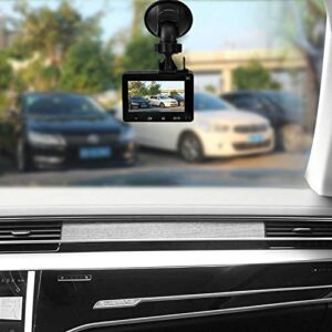 Wikkiv Suction Cup Mount Holder Dash Cam Mount Glue Double-Sided Adhesive Mount, Come with 10+ Swivel Ball Adapters Compatible with Rexing V1, Z-Edge, Old Shark, YI, UGSHD and Most Dash Cameras