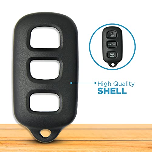 Keyless2Go Replacement for New Shell Case for 4 Button Remote Key Fob FCC HYQ1512Y HYQ12BBX HYQ12BAN - Shell ONLY