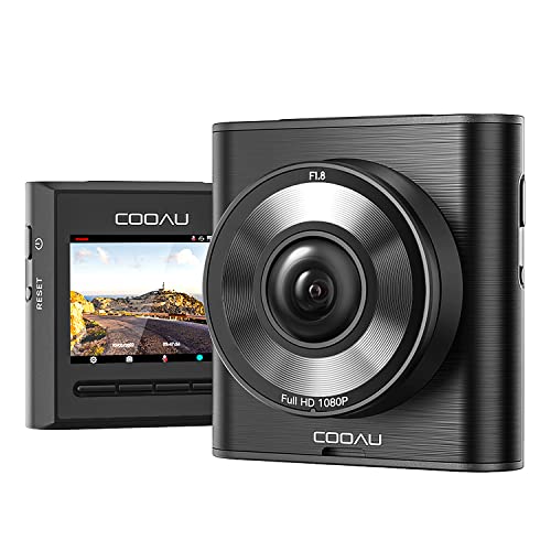 COOAU Mini Dash Cam, Dash Camera for Cars FHD 1920x1080P, Dashcam Front with 2" IPS Screen, Car Dash Camera Built-in Night Vision, Wide Angle, Supercapacitor, WDR, G-Sensor, Loop Record(M53)