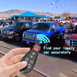 Keyless Remote Smart Key Fob Replacement Fit for 2008-2016 Chrysler Town and Country 2008-2016 Dodge Grand Caravan 2008-2020, M3N5WY783X