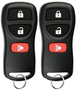 keylessoption keyless entry remote control car key fob replacement for kbrastu15, cwtwb1u733 (pack of 2)