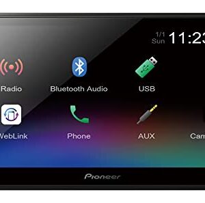 Pioneer DMH-341EX 6.8" Capacitive Touchscreen, Amazon Alexa When Paired with Pioneer Vozsis App, Bluetooth, Back-up Camera Ready - Digital Media Receiver