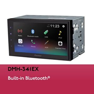 Pioneer DMH-341EX 6.8" Capacitive Touchscreen, Amazon Alexa When Paired with Pioneer Vozsis App, Bluetooth, Back-up Camera Ready - Digital Media Receiver