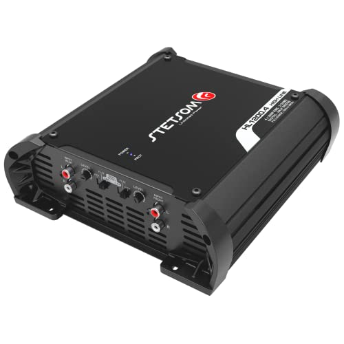 Stetsom HL 1200.4 2 Ohm Multichannel Stereo Car Audio Amplifier, HL1200.4 1.2K Watts RMS, 4 Channel, 2Ω Stable Full Range HD Sound Quality MD Crossover HPF LPF Bass Boost Front Rear Bridge