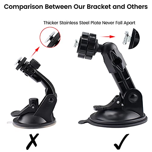 GreenYi Vehicle Windshield Suction Cup Bracket for 7Inch 9 Inch Display Monitor, Super Powerful Mount Holder for Most Sizes of Monitors in Backup Monitoring System