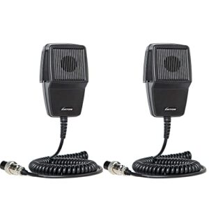 luiton cb microphone 4 pin noise canceling cb radio mic for cobra/uniden/workman/midland/galaxy cb radio (2 pack)