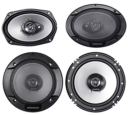 Kenwood (2) KFC-6966S 6x9 800 Watt+(2) 6.5" 600 Watt Car Audio Coaxial Speakers