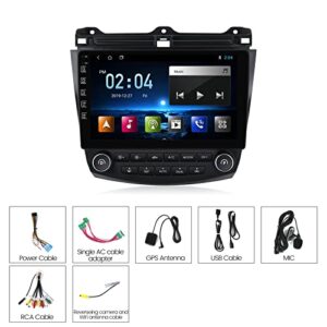 MekedeTech Android 11 Car Radio Player 10.1 inch Touch Screen Navigation System for Honda Accord 7th 2002 2003 2004 2005 2006 2007 Head Unit Support WiFi DVR Rear View Bakcup Camera