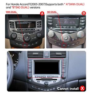 MekedeTech Android 11 Car Radio Player 10.1 inch Touch Screen Navigation System for Honda Accord 7th 2002 2003 2004 2005 2006 2007 Head Unit Support WiFi DVR Rear View Bakcup Camera