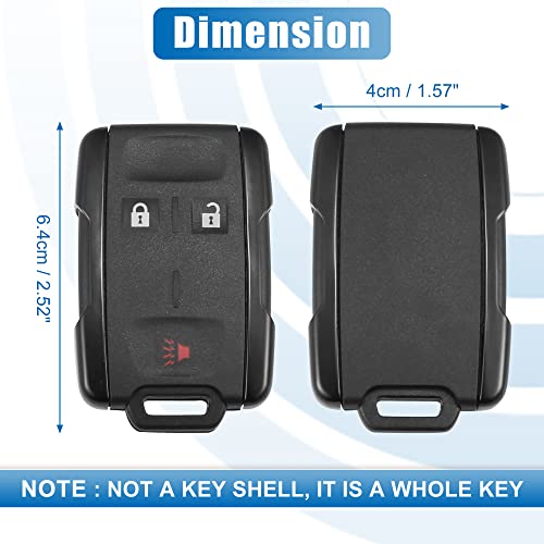 X AUTOHAUX 3 Button Keyless Entry Remote Control Replacement Key Fob Proximity Smart Fob M3N32337100 for GMC Canyon 2015-2021 315MHz