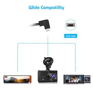 Dash Cam Adjustable Hardwire Kit, SPADE Micro USB-Port Hard Wire Kit for Dashcam