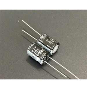 50pcs 680uf 10v japan rjf series 10×12.5mm super low impedance high reliability 10v680uf audio capacitor