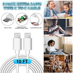 Samsung USB Type C Charger,25W Fast Samsung USB C Wall Charger,2Pack Samsung Charger Fast Charging Block&10FT USB C Cable for Galaxy 23 Ultra/S23/S23+/S22/S22 Ultra/S22+/S21+/S20 Ultra/Z Fold 4/A14 5G