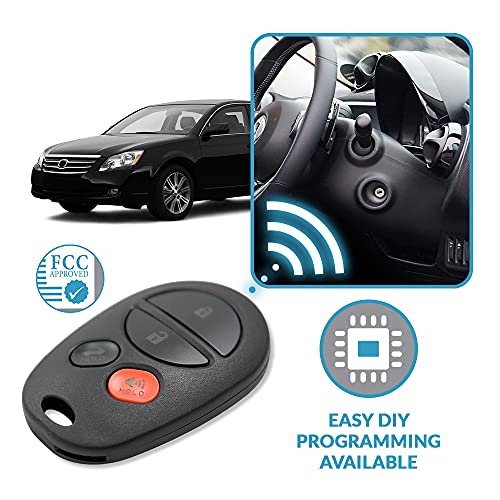 Keyless2Go Replacement for New Keyless Entry Remote Car Key Fob 4 Button FCC GQ43VT20T