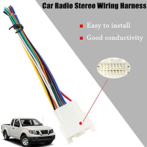 RED WOLF 20 Pin Radio Wire Harness Replacement for Select 2007-2019 Mitsubishi Lancer Outlander Mirage Stereo Install Connector Adapter Plug