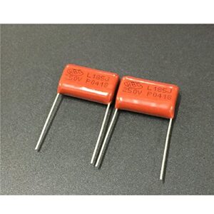 50pcs cbb 185 250v 185j cl21 1.8uf 1800nf p20 metallized polypropylene film capacitor