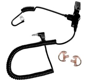 tactical ear gadgets ep1089sc fox 3.5mm listen only earpiece with black acoustic tube