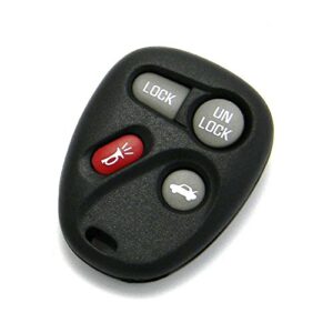 OEM Electronic 4-Button Key Fob Remote Compatible With Chevrolet Pontiac (FCC ID: KOBLEAR1XT, P/N: 10443537)