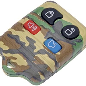 Dorman 13607GNC Keyless Entry Transmitter Cover Compatible with Select Ford / Lincoln / Mercury Models, Green Woodland Camouflage