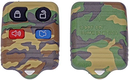 Dorman 13607GNC Keyless Entry Transmitter Cover Compatible with Select Ford / Lincoln / Mercury Models, Green Woodland Camouflage