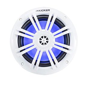 KICKER 45KM604WL KM 6.5" 4Ω Blue LED Coaxial - Pair