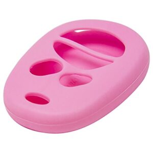 Keyless2Go Replacement for New Silicone Cover Protective Case for 4 Button Remote Key Fobs with FCC GQ43VT20T - Pink