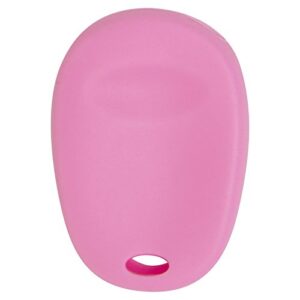 Keyless2Go Replacement for New Silicone Cover Protective Case for 4 Button Remote Key Fobs with FCC GQ43VT20T - Pink