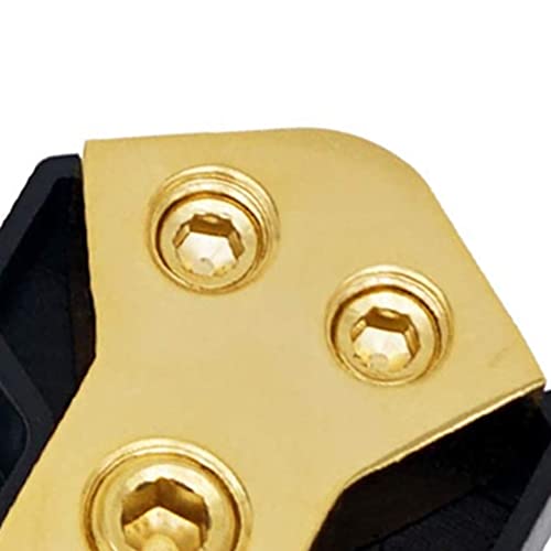 KEDAKEJI 1PACK 0/2/4 Gauge in 4/8 Gauge Out 2 Way Amp Copper Power Distribution Block for Car Audio Splitter