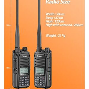 GMRS Radio Handheld GM-55 2pcs 5W Long Range Two Way Radio GMRS Repeater Capable, with NOAA Scanning & Receiving, Display SYNC, for Off Road Overlanding