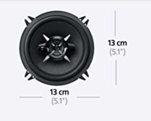 Sony XSFB1330 5.25-Inches 240 Watt 3-Way Car Audio Speakers, 1 pair (Black)