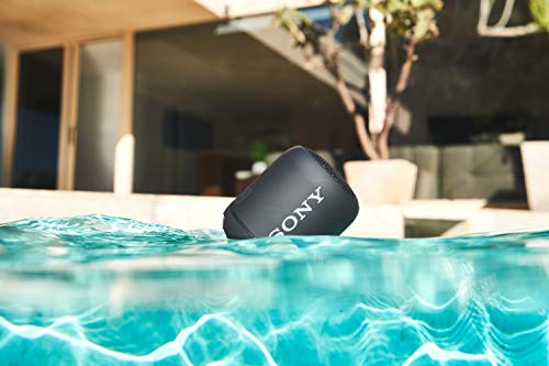 Sony Compact and Portable Waterproof Wireless Speaker with Extra Bass - Black