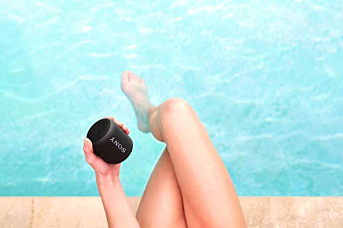 Sony Compact and Portable Waterproof Wireless Speaker with Extra Bass - Black