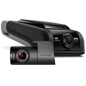 thinkware u1000 dual dash cam 4k uhd 3840x2160 front cam, 2k 2560x1440 rear cam, 150° wide angle dashboard camera recorder with g-sensor, w/sony sensor, parking mode, wifi, gps, cloud enabled