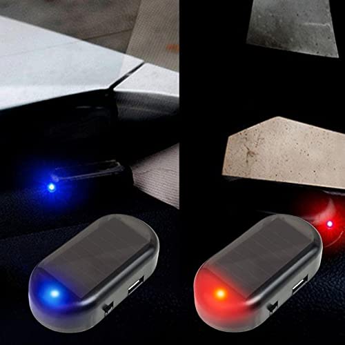 Strobe Signal Security System Universal Flash Warning LED Light Alarm Car Simulation Lamp Power Fake Theft Solar