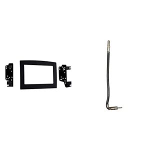 metra 95-6528b double din dash kit for 2006-2010 dodge ram (black) & metra 40-cr10 chrysler/dodge/jeep/ford/gm 2002-up car antenna adapter