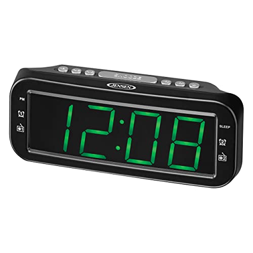 JENSEN JCR-206 Digital AM/FM Dual Alarm Clock Radio