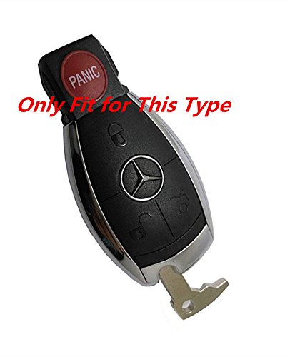 KAWIHEN Uncut Transponder Ignition Key Blank Keyless Remote Key Fob Replacement for Mercedes Benz 4 Buttons IYZ3312