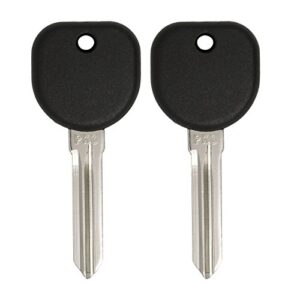 keyless2go replacement for new uncut pk3 transponder ignition car key b107 pt04 (2 pack)