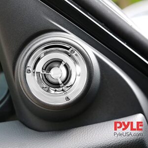 Pyle 4" Titanium Tweeter with Engineering Plastic Frame - 200 Watts, 1.75'' Voice Coil, Car Audio Tweeter for Stereo and Speaker - PDBT33,Silver