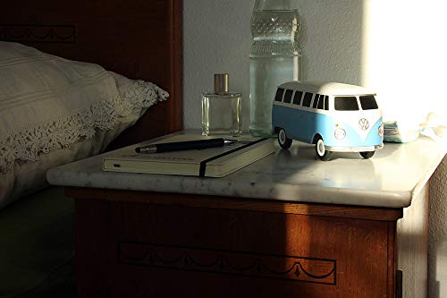 BRISA VW Collection - Volkswagen Samba Bus T1 Camper Van Portable Bluetooth Speaker, Wireless/Cordless with Great Sound Quality & Unique Design (Scale: 1:20 / Blue & White)