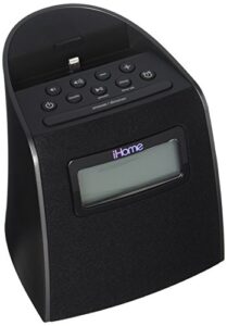 ihome ipl22g iphone/ipod clock radio with lightning connector (black)