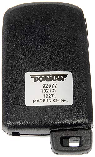 Dorman 92072 Keyless Entry Transmitter Cover Compatible with Select Toyota Models, Black