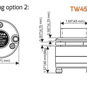 PRV AUDIO Bullet Tweeter TW450TI-ND-4 120 Watts Program Power, 4 Ohm, 60 Watts RMS, 1 in Super Tweeter for Professional Audio, High Output Home Audio, High SPL Car Audio Systems (Single)