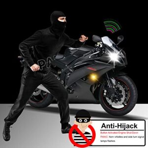 BlueFire® Motorcycle Security Kit Alarm System Anti-Hijacking Cutting Off Remote Engine Start Arming Disarming