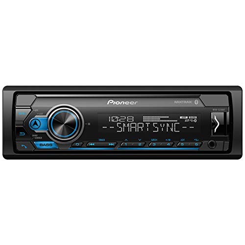 Pioneer MVH-S310BT Single Din Built-In Bluetooth, MIXTRAX, USB, Auxiliary, Pandora, Spotify, iPhone, Android and Smart Sync App Compatibility Car Digital Media Receiver