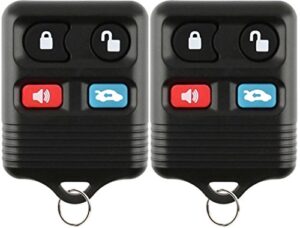 keylessoption keyless entry remote car key fob for ford lincoln mercury cwtwb1u345 (pack of 2)